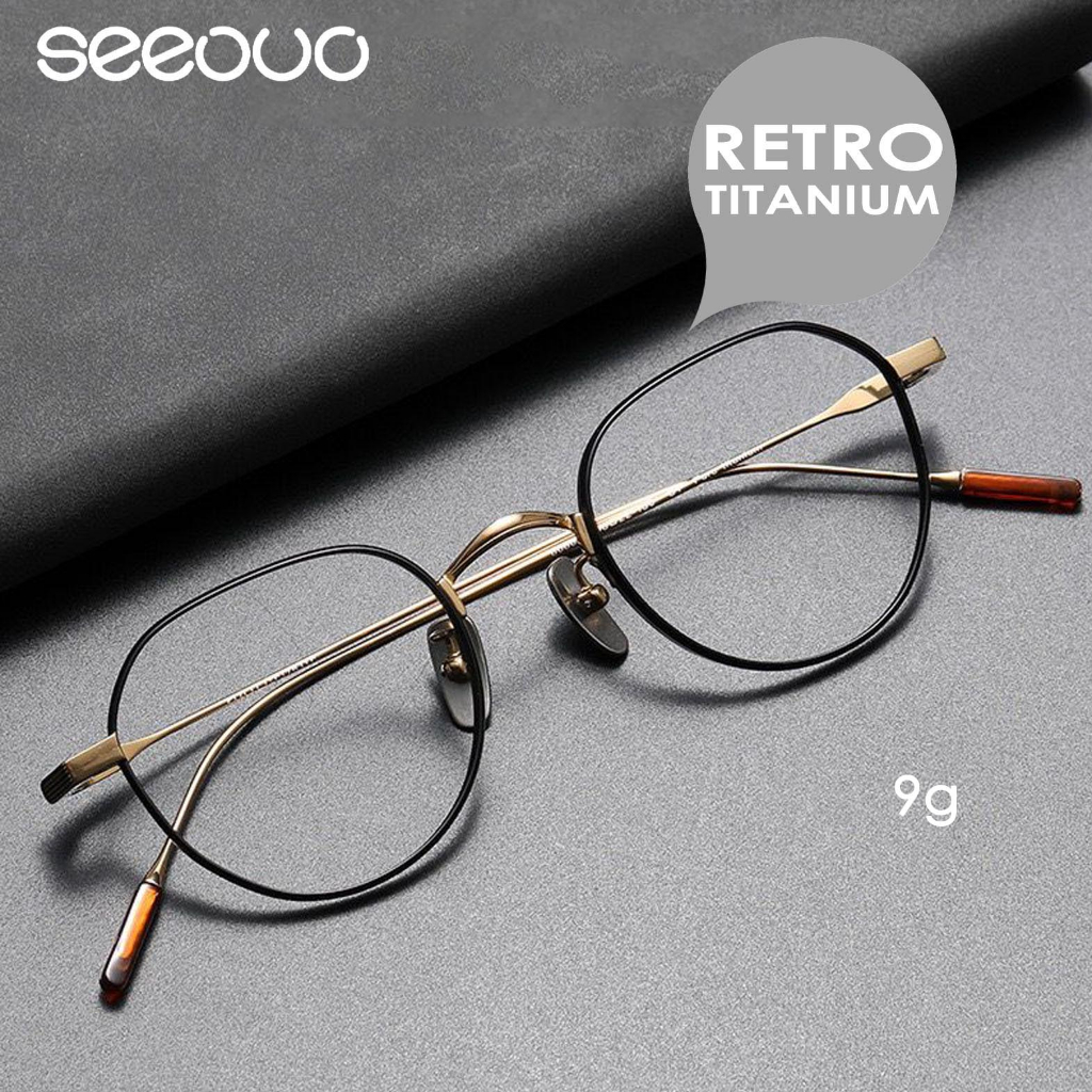 Jual Seeouo Kacamata Plano Lens Retro Classic Fashion Pria Wanita Kekinian Bisa Minus Bahan ...