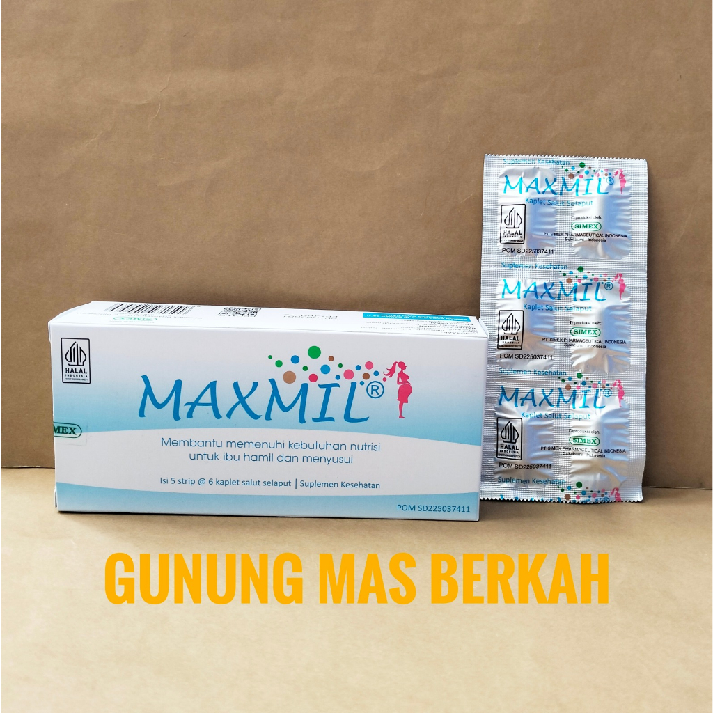 Jual MAXMIL maxmil Maxmil - Multivitamin dan nutrisi untuk ibu hamil dan menyusui | Shopee Indonesia