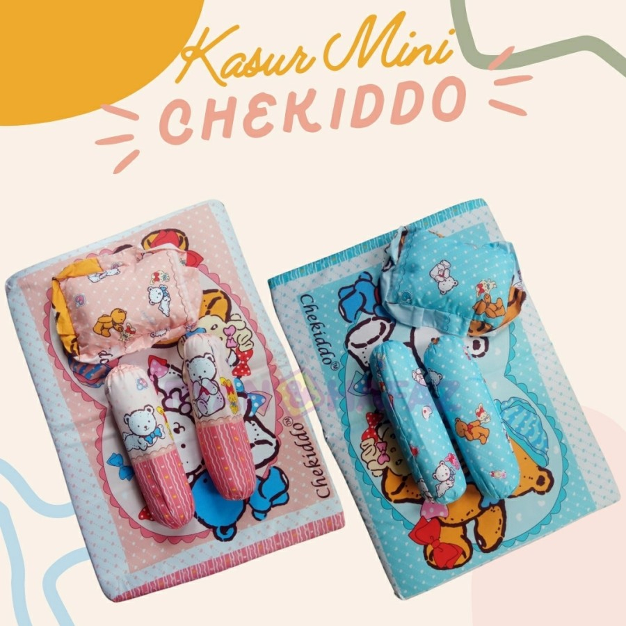 Jual CHEKIDDO KASUR MATRAS UKURAN 80 CM X 57 CM - SET KASUR BAYI DENGAN ...