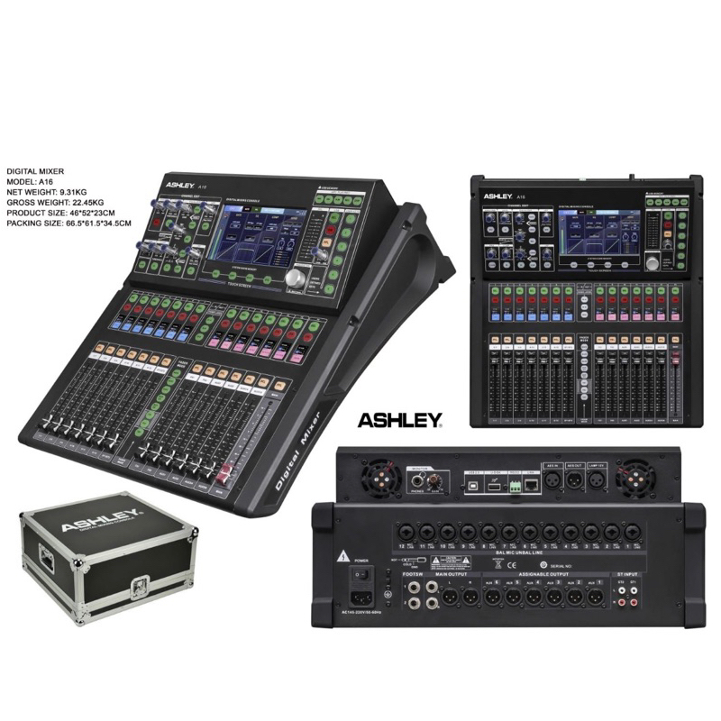 Jual Mixer Digital Ashley A 16 Original 16 Channel ASHLEY A16 Digital Mixer | Shopee Indonesia