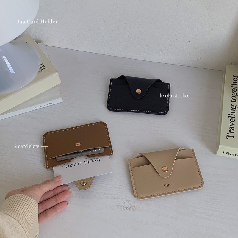 Jual [FREE Name Engrave] Sua Card Holder - Korean Card Holder Dompet ...