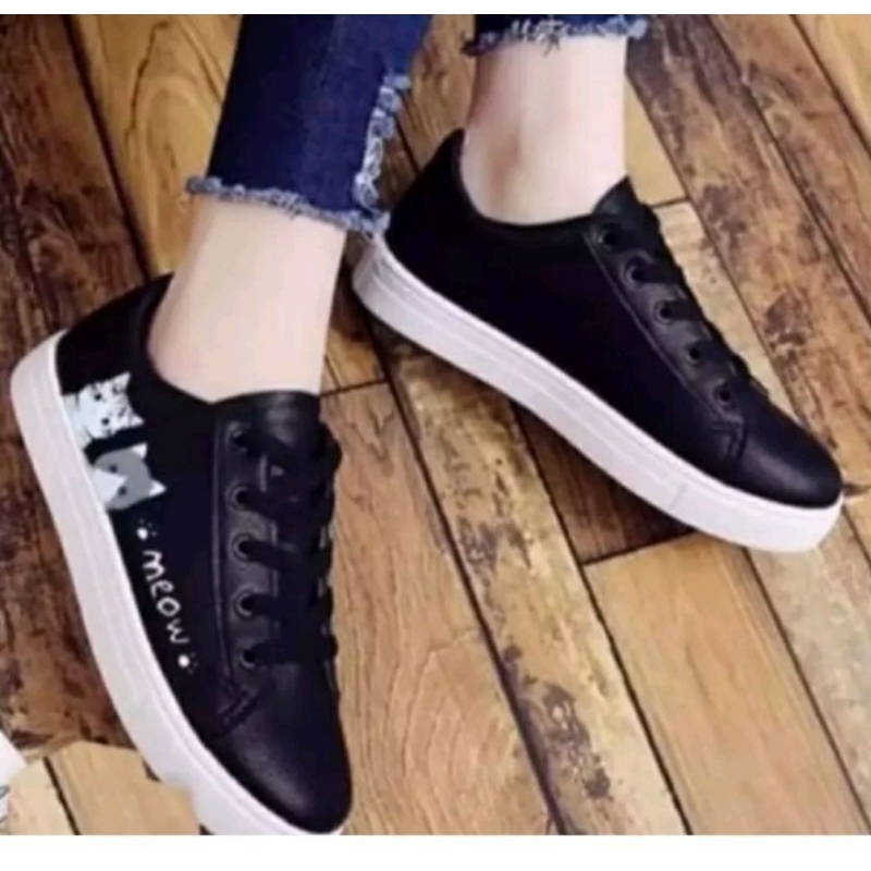 Jual Sepatu Sneaker Anak Kekinian Motif Meow | Shopee Indonesia