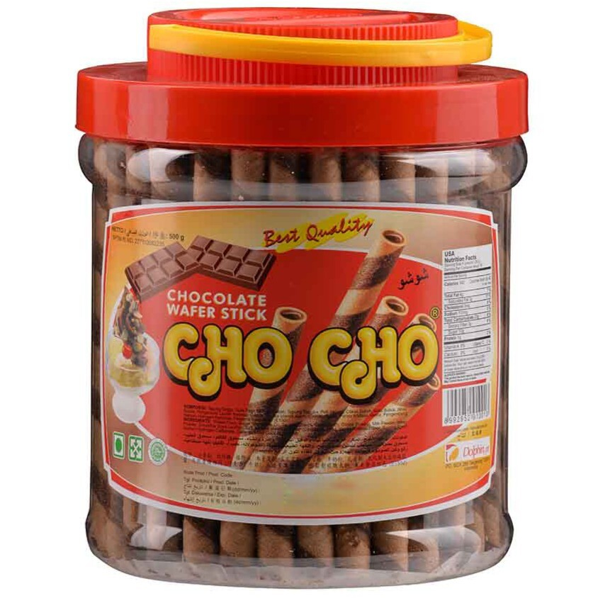 Jual CHO CHO CHOCOLATE WAFER STICK 500GR | CHOCHO WAFER STIK COKLAT 500 ...