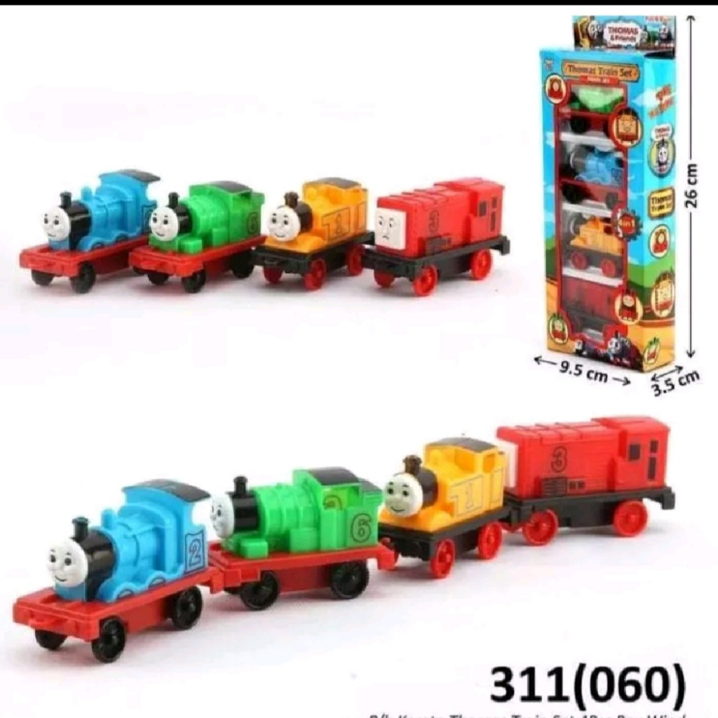 Jual Mainan Kereta Train Kereta ISI 4 Pcs 311N | Mainan Anak Kereta Api Ukuran Kecil PULL & BACK ...