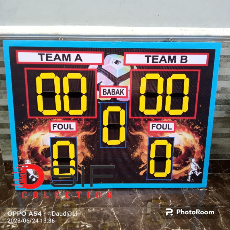 Jual papan poin skor score board sepak bola futsal fortebel fortable ...