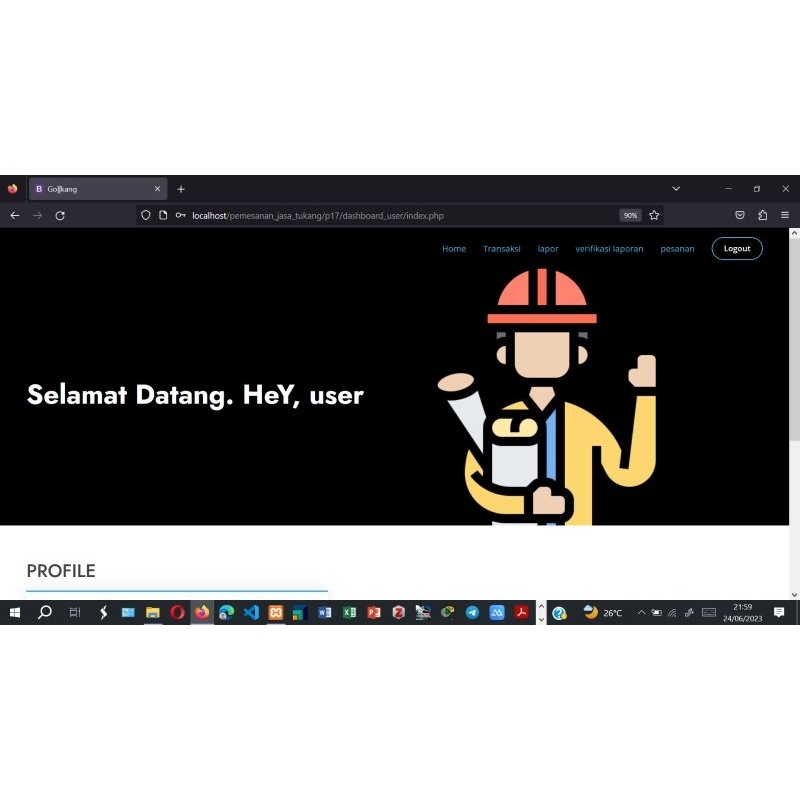 Jual Source Code Website Web Service Pemesanan Jasa Tukang Dengan Admin User Tukang | Shopee ...