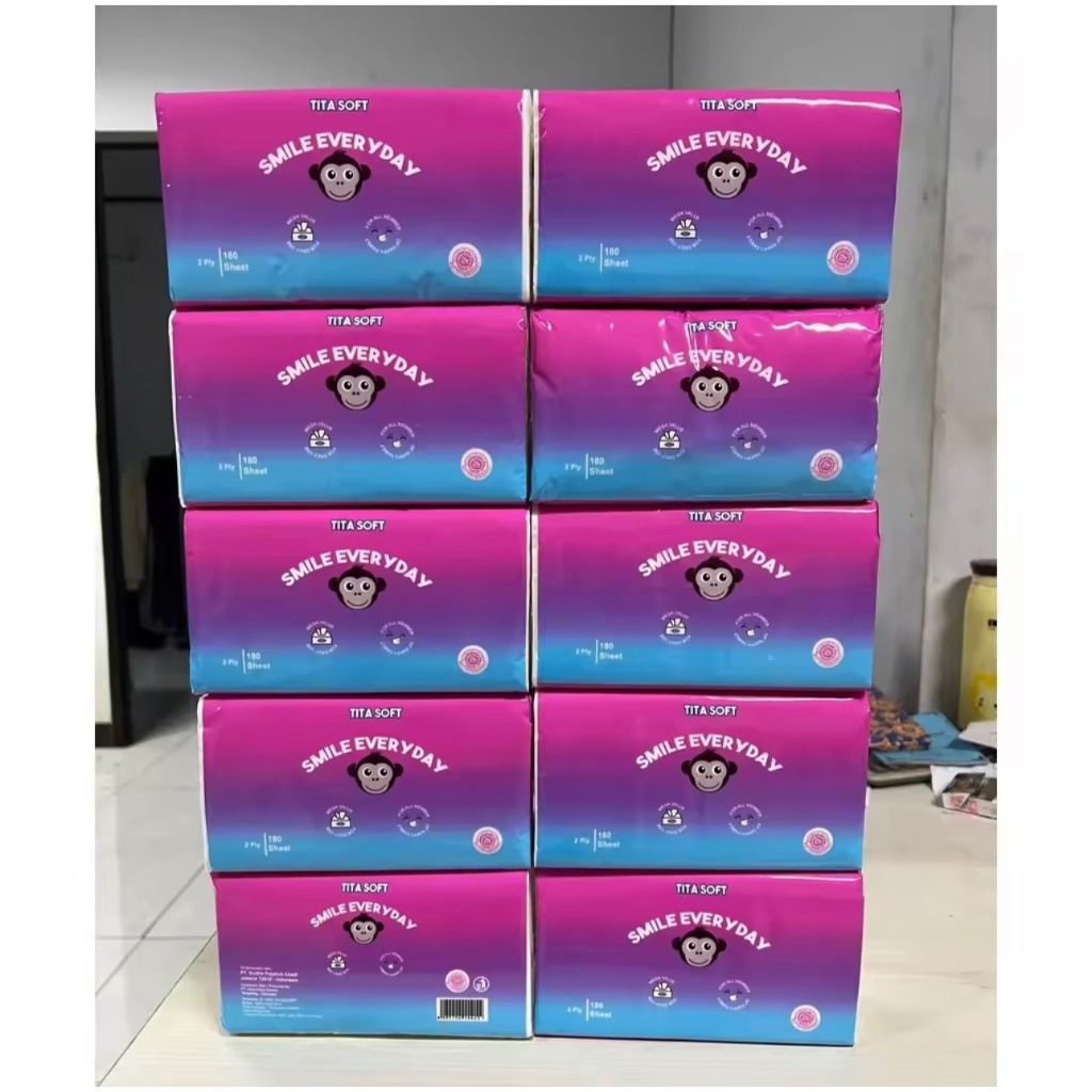 Jual [ 10 PACK] Paket 10 Pcs Tisu TITASOFT 180 / TITA 360 sheet 2 ply ...
