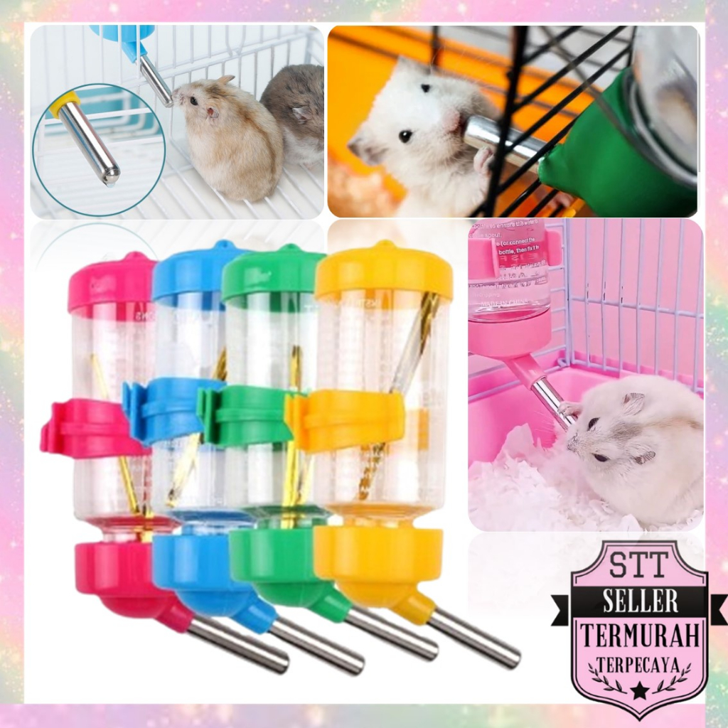 Jual STT Botol minum Hewan 80 ml tempat Minum Gantung Hamster dan ...