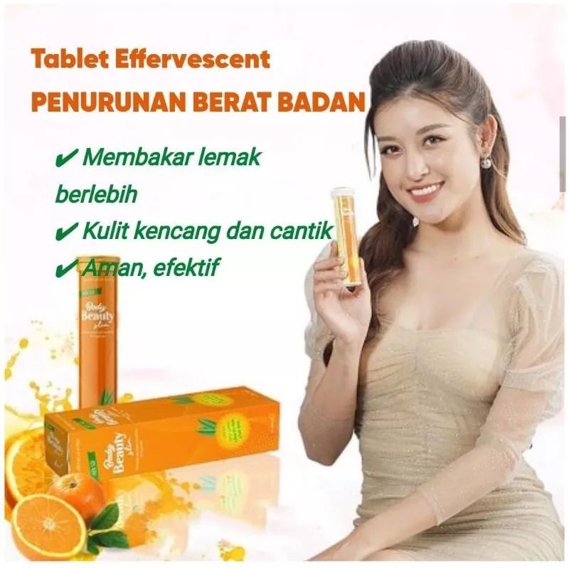 Jual Beauty Body Slim Penurun Berat Badan Pelangsing Tubuh Tablet Effervescent Minuman Diet ...