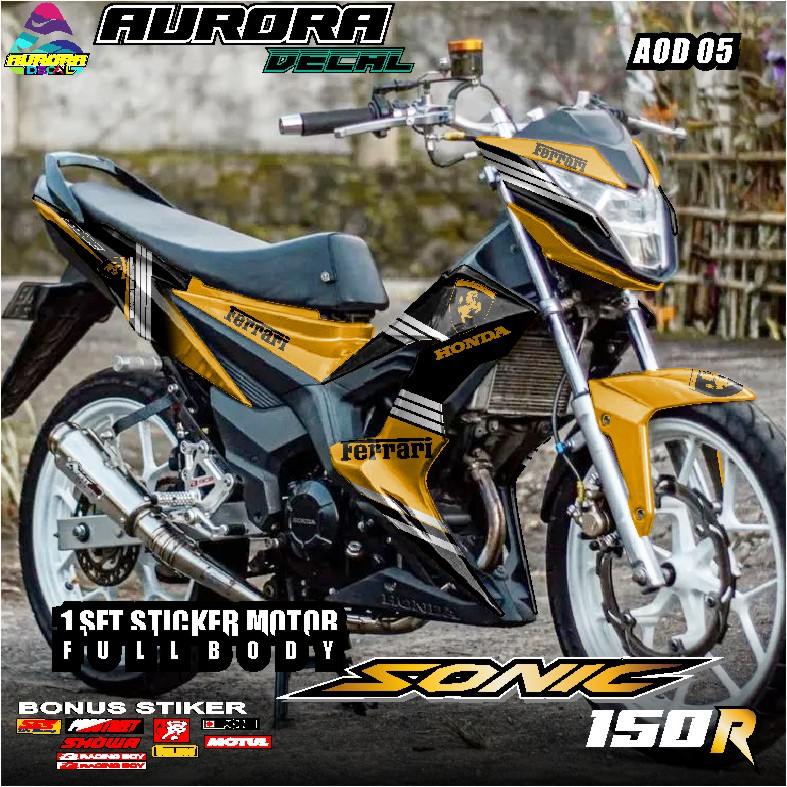 Jual Decal Dekal Sticker Stiker SONIC 150 R FULLBODY HONDA SONIC 150R ...