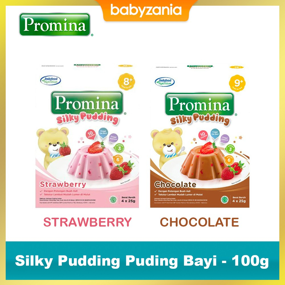 Jual Promina Silky Pudding Puding Bayi 100gr - Strawberry/ Cokelat ...