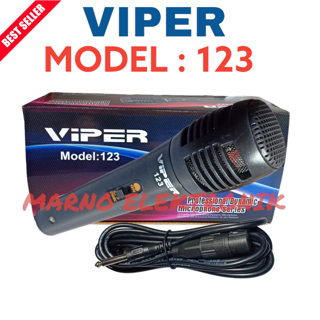 Jual MICROPHONE VIPER MODEL 123 MICROPHON SERIES MIC ASLI ORI ORIGINAL ...
