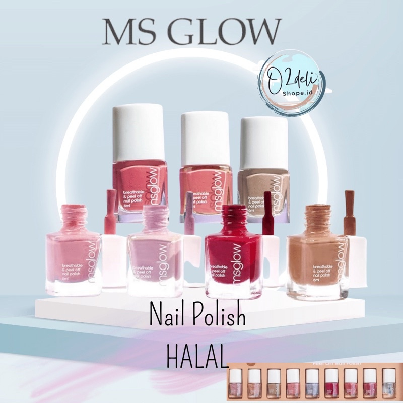 Jual KUTEK MUSLIMAH / NAIL POLISH KUTEK MS GLOW / KUTEK HALAL | Shopee ...
