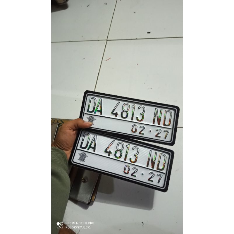 Jual plat nomot motor akrilik free reques nama anti ngrmbun baut tanam ...