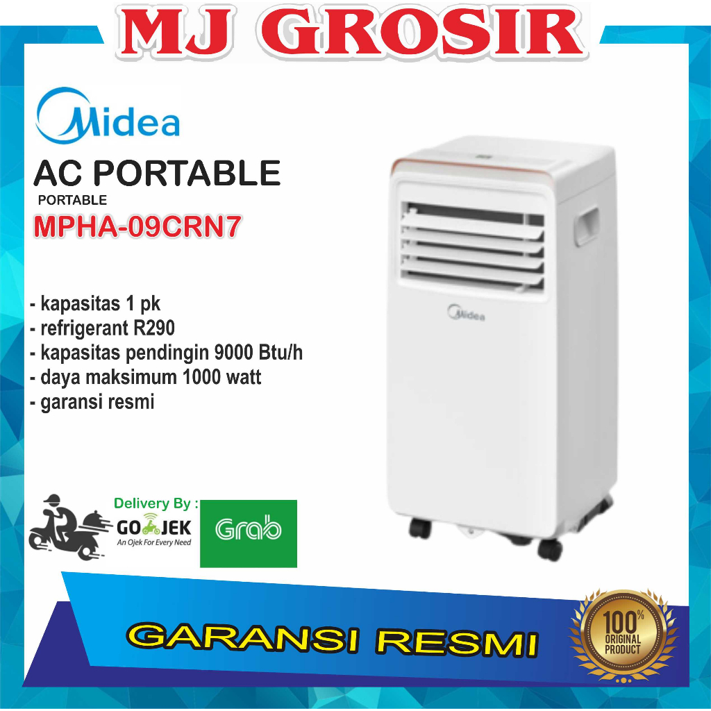 Jual AC MIDEA MPHA 09 CRN7 1 PK LOW WATT AC PORTABLE | Shopee Indonesia