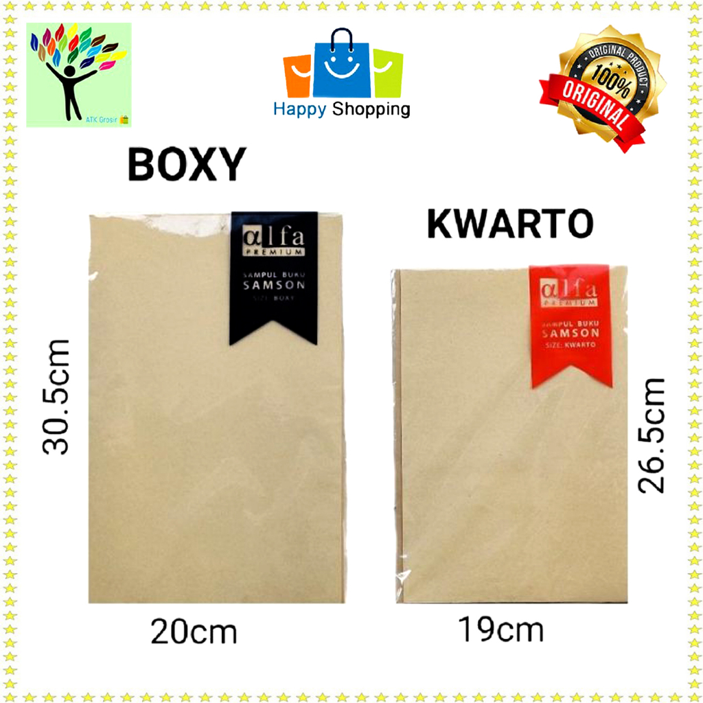 Jual Sampul Buku Kertas Tebal Boxy And Kwarto Isi 20 Lembar Shopee