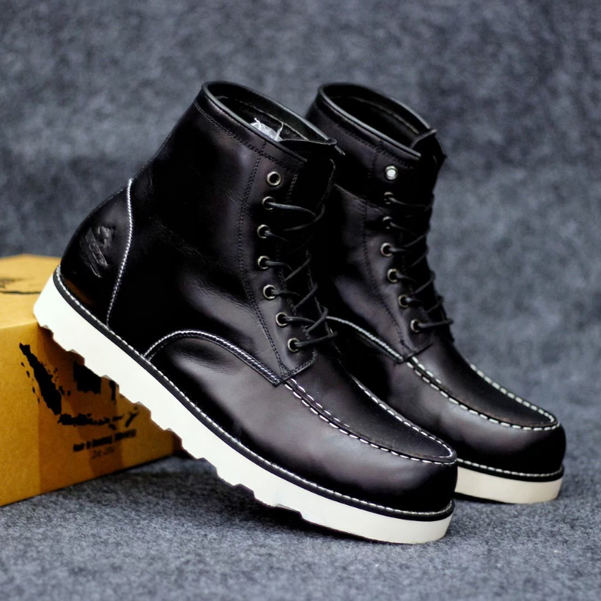 Jual Sepatu Boots Pria Pointer Fashion Pria Original Pull Up Leather ...