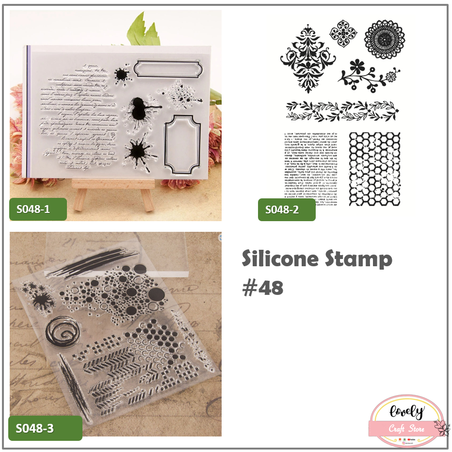 Jual LovelyCraftStore | S 48 Transparent Silicone rubber Clear Stamp ...