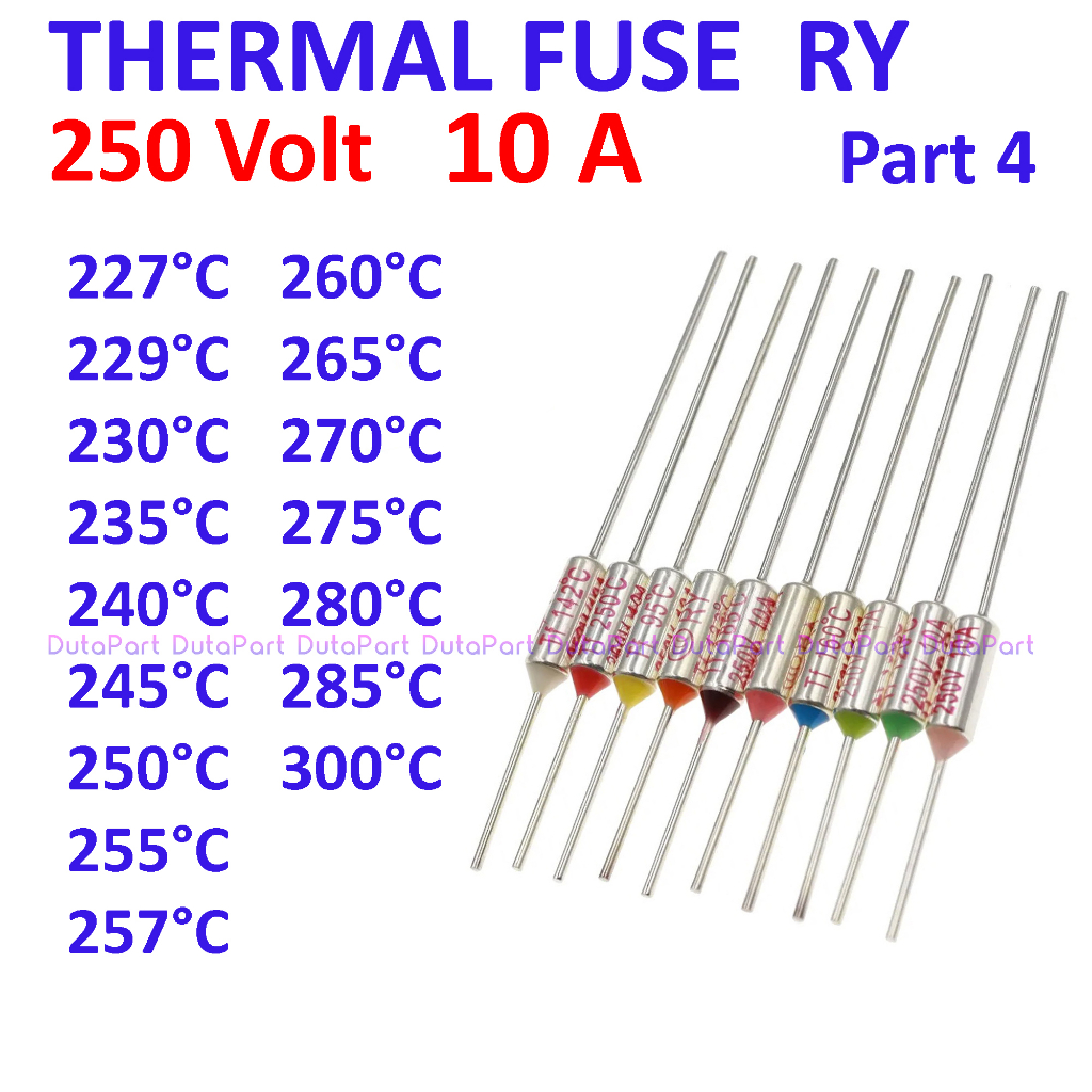 Jual Thermofuse RY 10A 250V Thermalfuse Termofuse Thermal Fuse Magic ...
