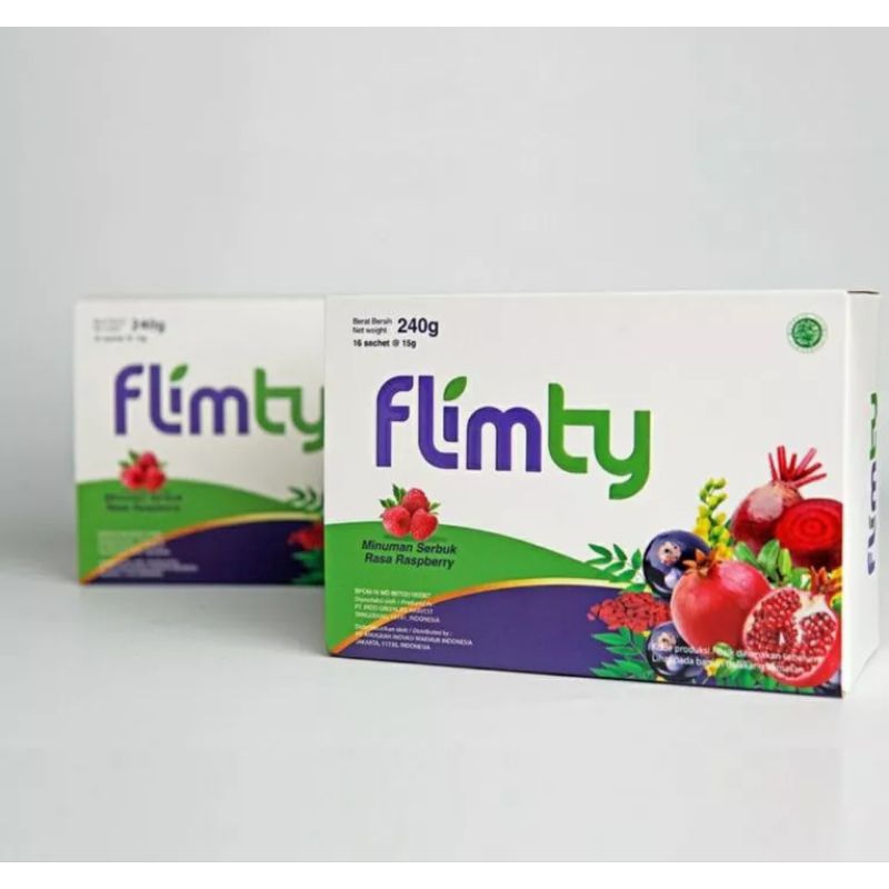 Jual Flimty Raspberry & Blackcurrant 240g 1box isi 16sachet exp 2025 ...