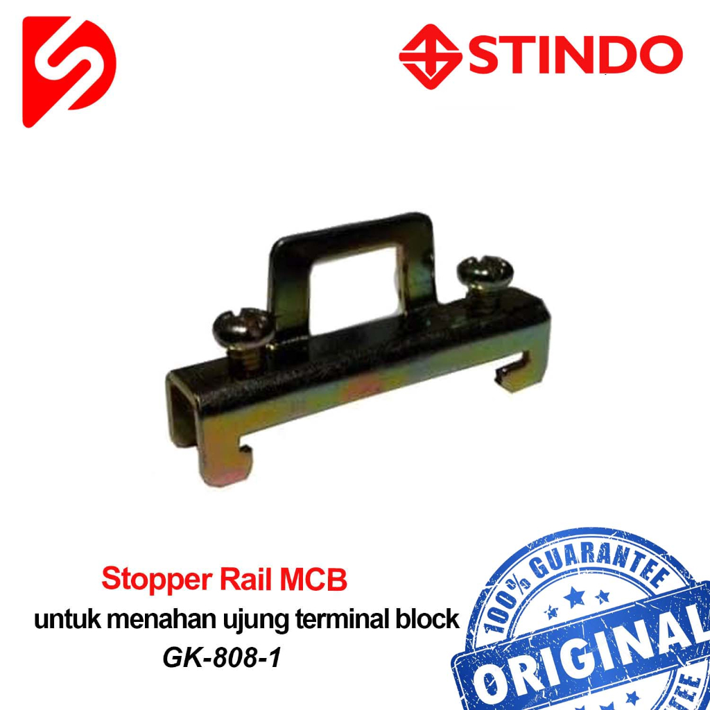 Jual Stopper Rail MCB / Stoper Terminal Blok GK-808-1 STINDO | Shopee ...