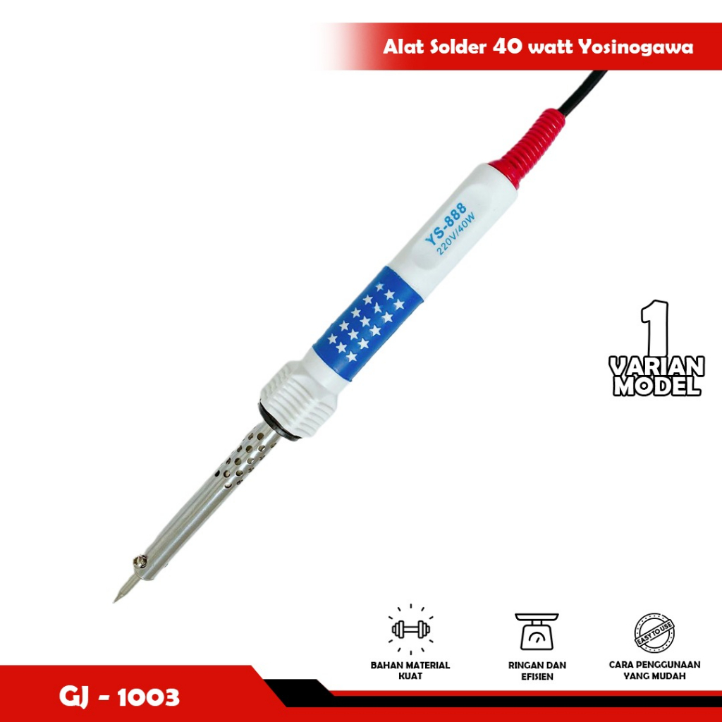 Jual Alat Solder Plastik 40 watt Dan 60 Watt Solder Merk NASA with grid ...