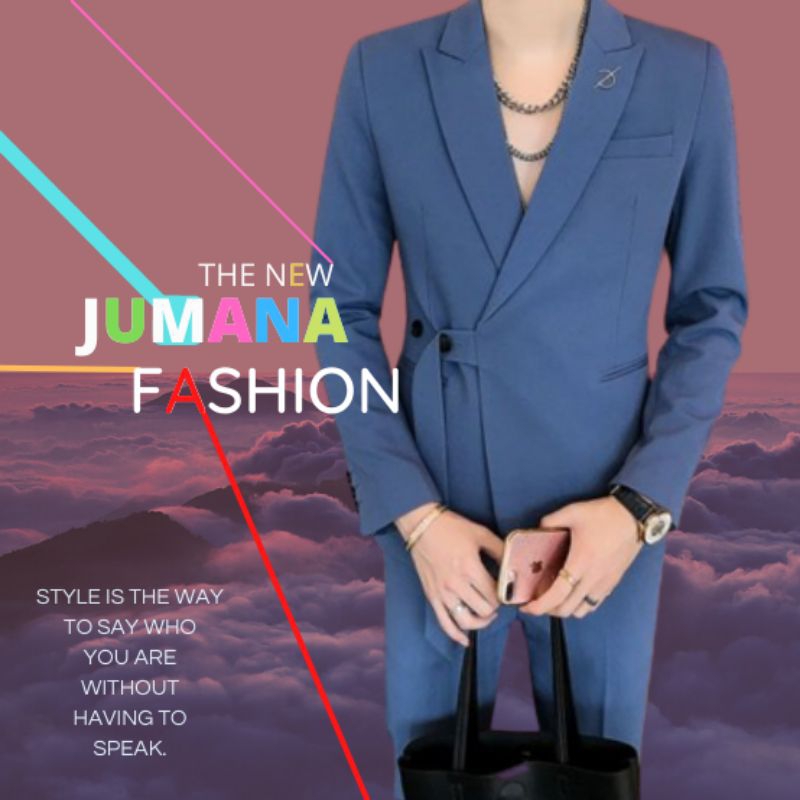 Jual JAS PRIA TALI PINGGANG / JAS PRIA NEW DESIGN / JAS PRIA UP FORMAL ...