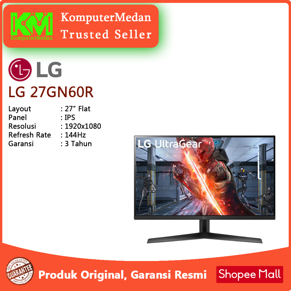Jual Monitor LED LG 27GN60R (27"/FHD/IPS/144Hz/1ms/HDMI/DP/G-Sync ...