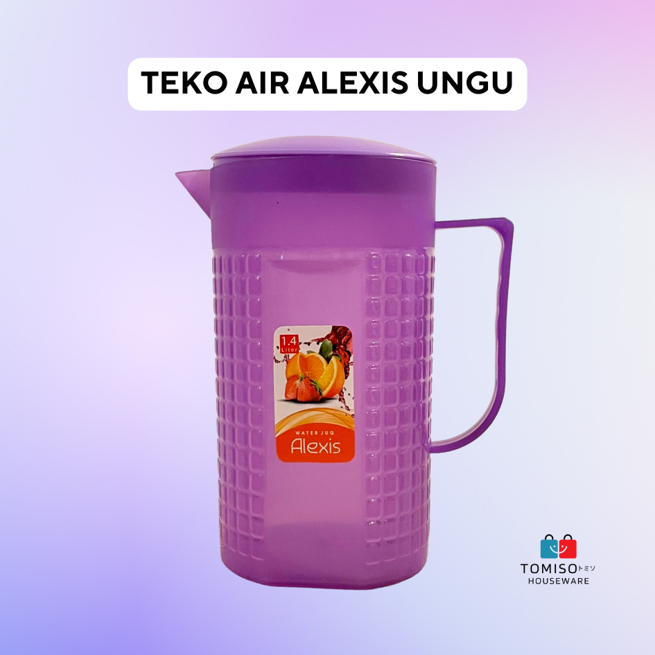 Jual TEKO AIR ALEXIS UNGU | TEKO AIR PLASTIK ALEXIS 1.4 Liter | Eskan Plastik Water Jug Tempat ...