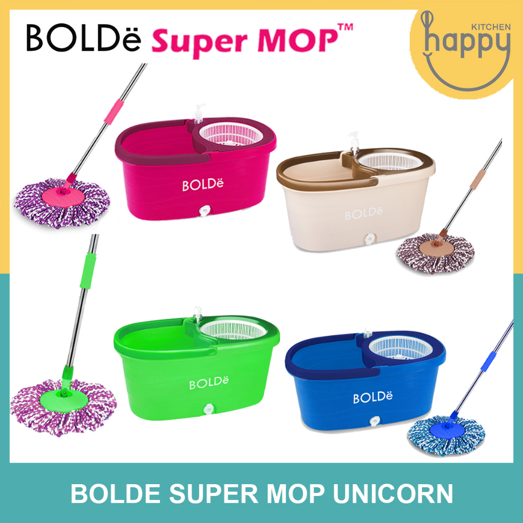 Jual Bolde Super Mop Unicorn Alat Pel Putar Otomatis Alat Pel Lantai ...
