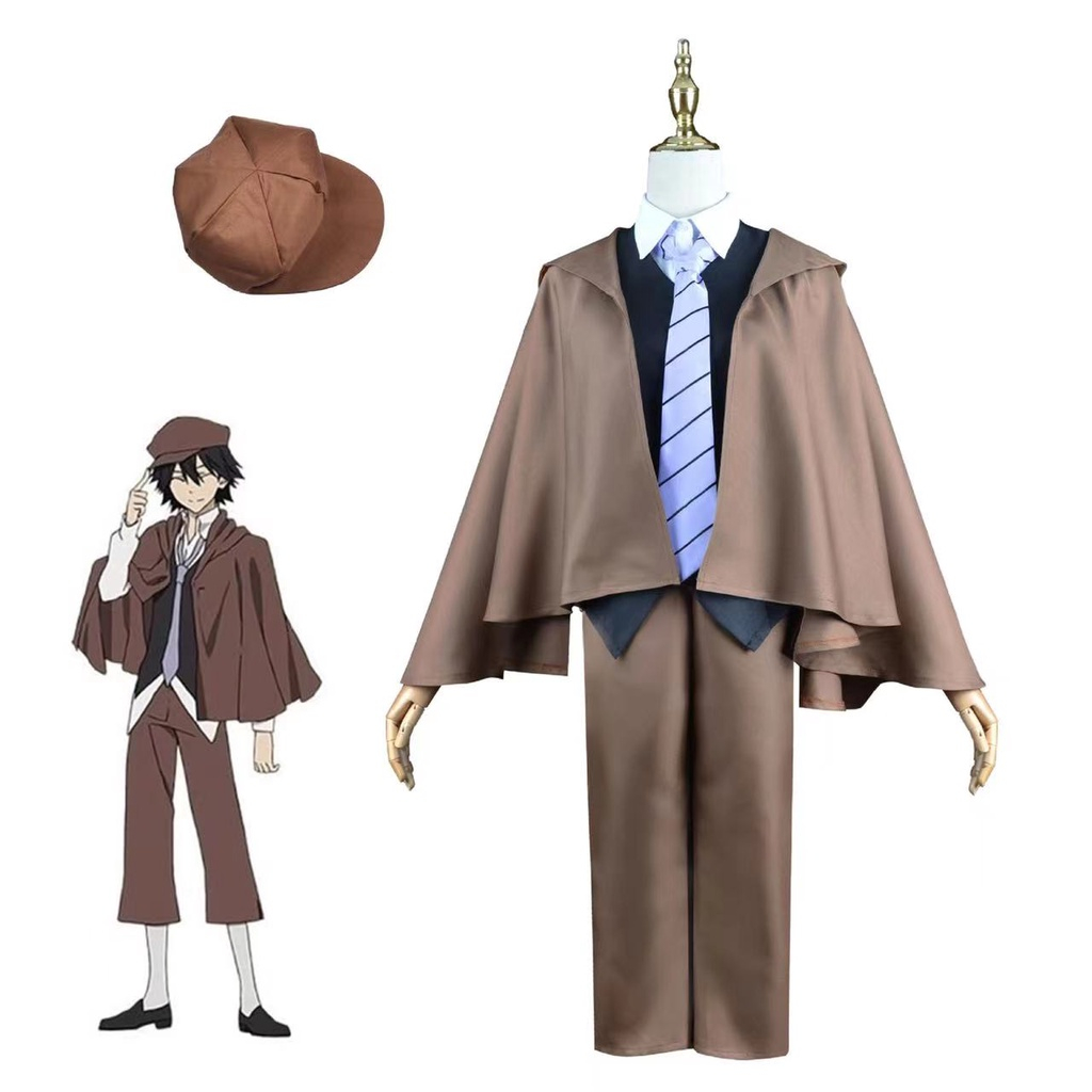 Jual Anime Bungo Stray Dogs Ranpo Edogawa Cosplay Costume Detective ...