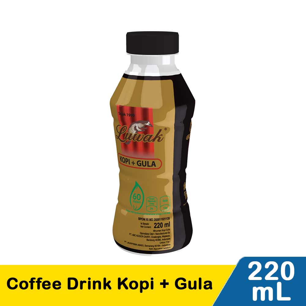 Jual LUWAK KOPI + GULA RASA TRADISIONAL BOTOL 220 ml | Shopee Indonesia