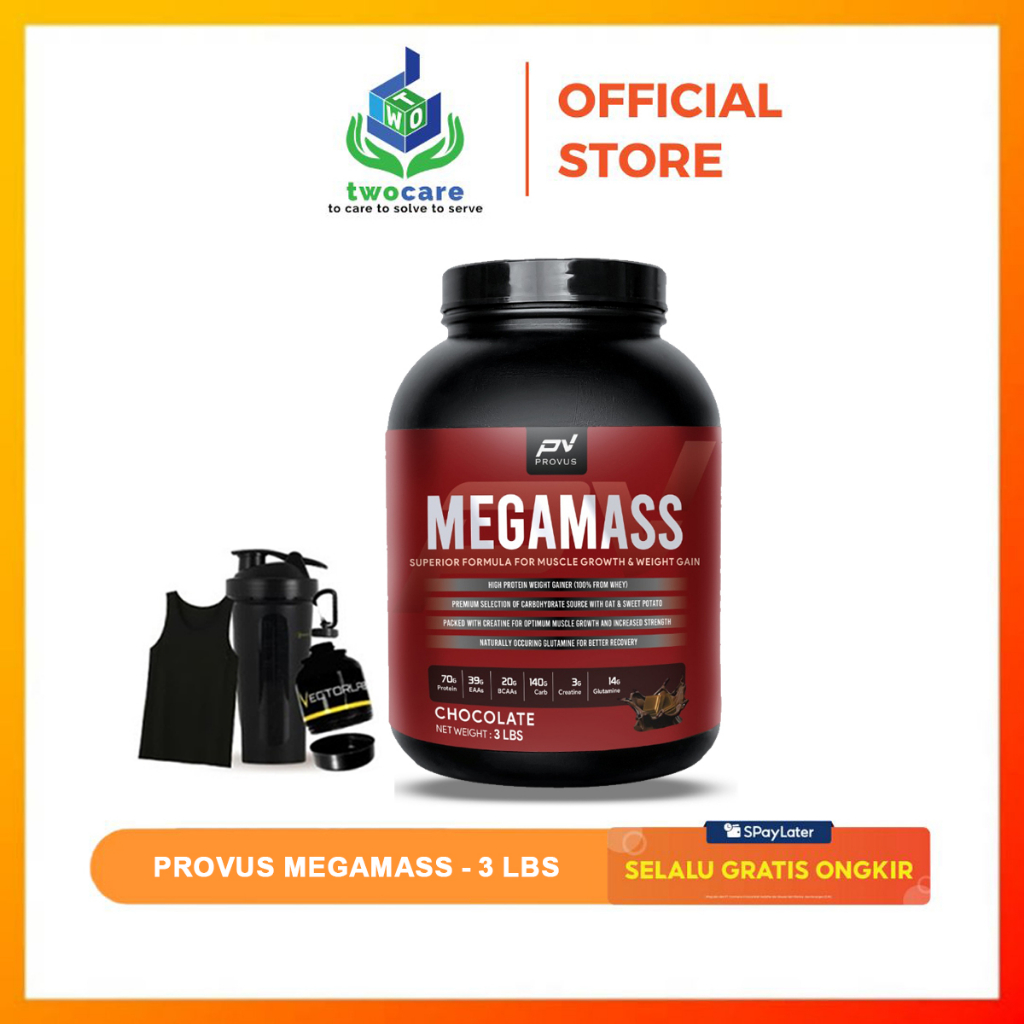 Jual Provus Megamass Mega Mass Gainer 3 lbs Susu Weight Gain 3lb ...