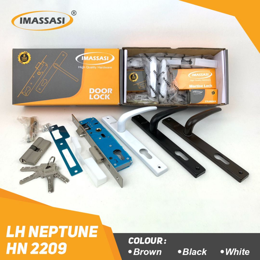 Jual Kunci Pintu Aluminium / LH Neptune HN 2209 / Lever Handle Imassasi | Shopee Indonesia