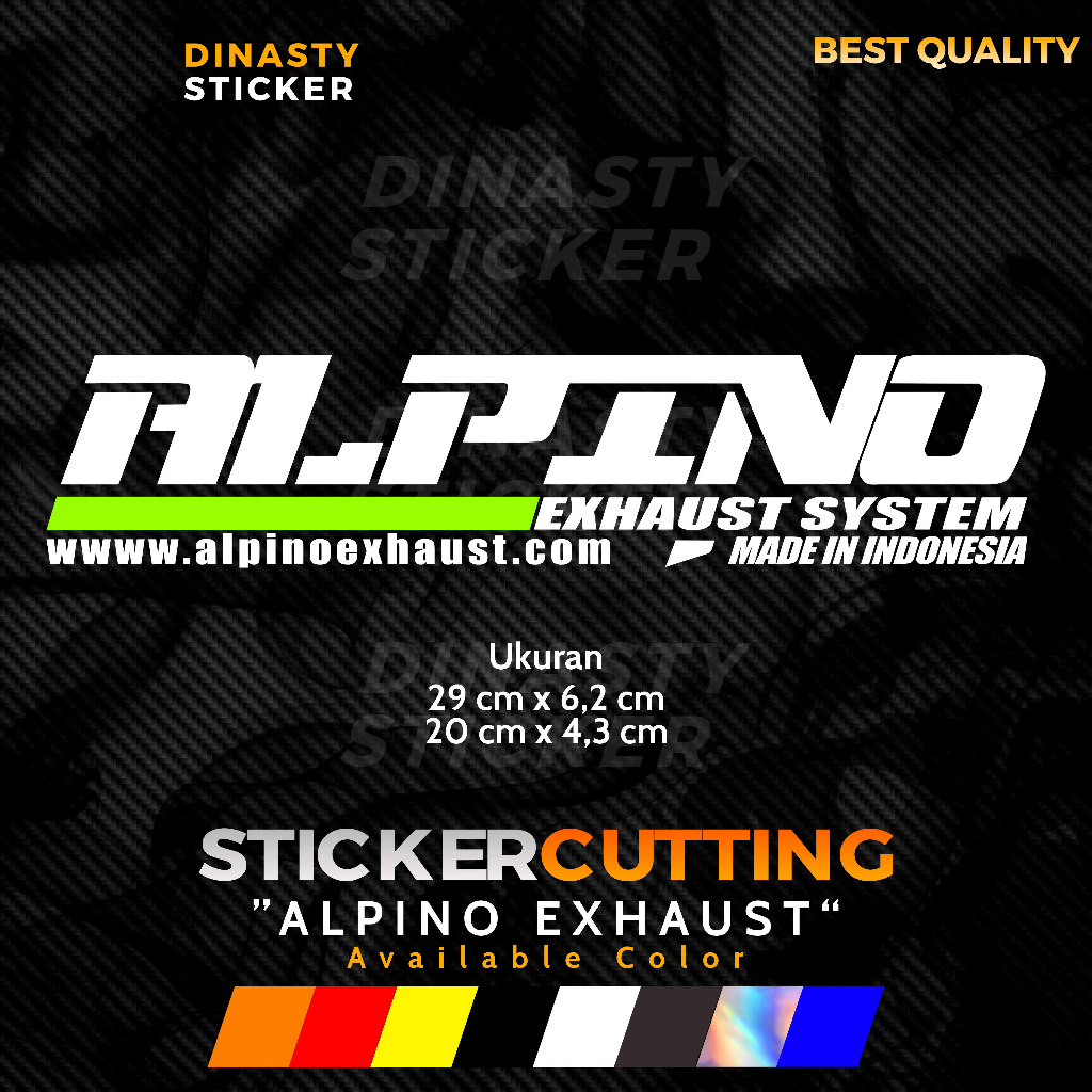 Jual STICKER STIKER CUTTING KNALPOT ALPINO RACING EXHAUST VIRAL ...