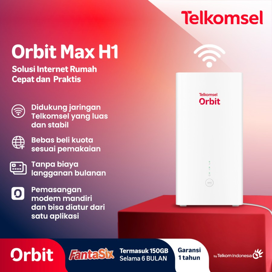 Jual Router Modem Huawei B818 Telkomsel Orbit Max Free 150GB Garansi ...