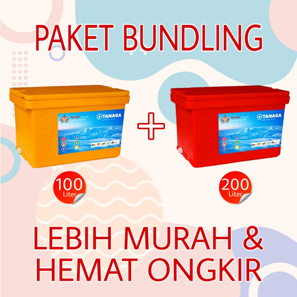 Jual PAKET BUNDLING 2 COOLER BOX TANAGA (100lt - 200lt) | Shopee Indonesia