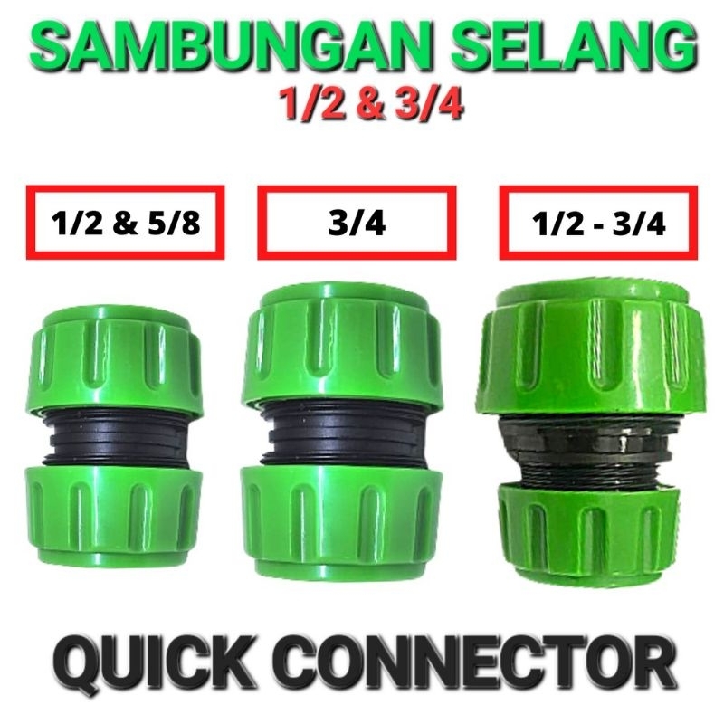 Jual Sambungan Selang Air Quick Connector PVC Penyambung Selang Air ...