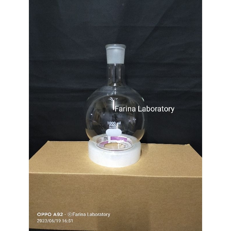 Jual Boiling Flask-Labu Didih 1000ml Round Bottom Ns 29/32 Pyrex Class ...