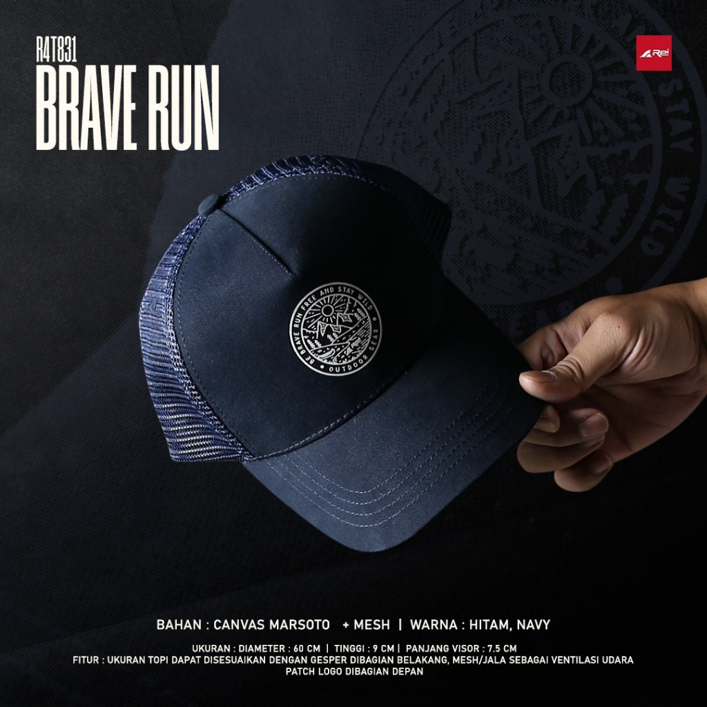 Jual Topi Pria / Brave Run Hat Arei Outdoorgear | Shopee Indonesia