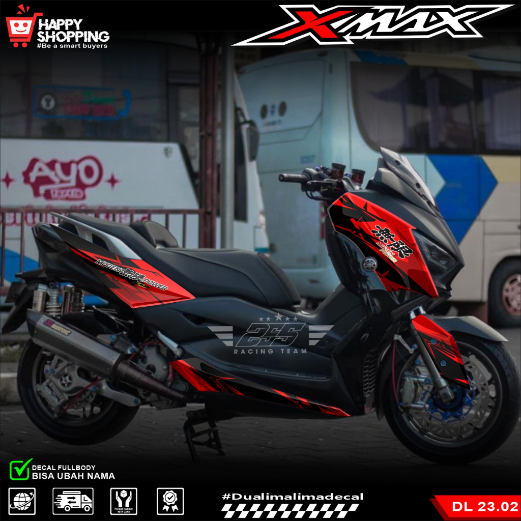 Jual (COD) Decal Sticker Yamaha XMAX Fullbody Fullblok Desain Mugen ...