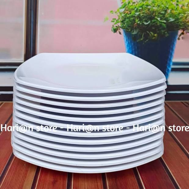 Jual BEST SELLER-1 LUSIN ( 12 PCS ) PIRING MAKAN KOTAK MELAMIN ...