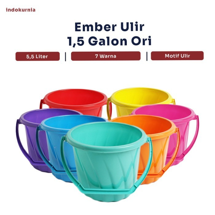 Jual IH- EMBER PLASTIK ULIR 1.5 GALON ORI EMBER 5 LITER TERMURAH ...