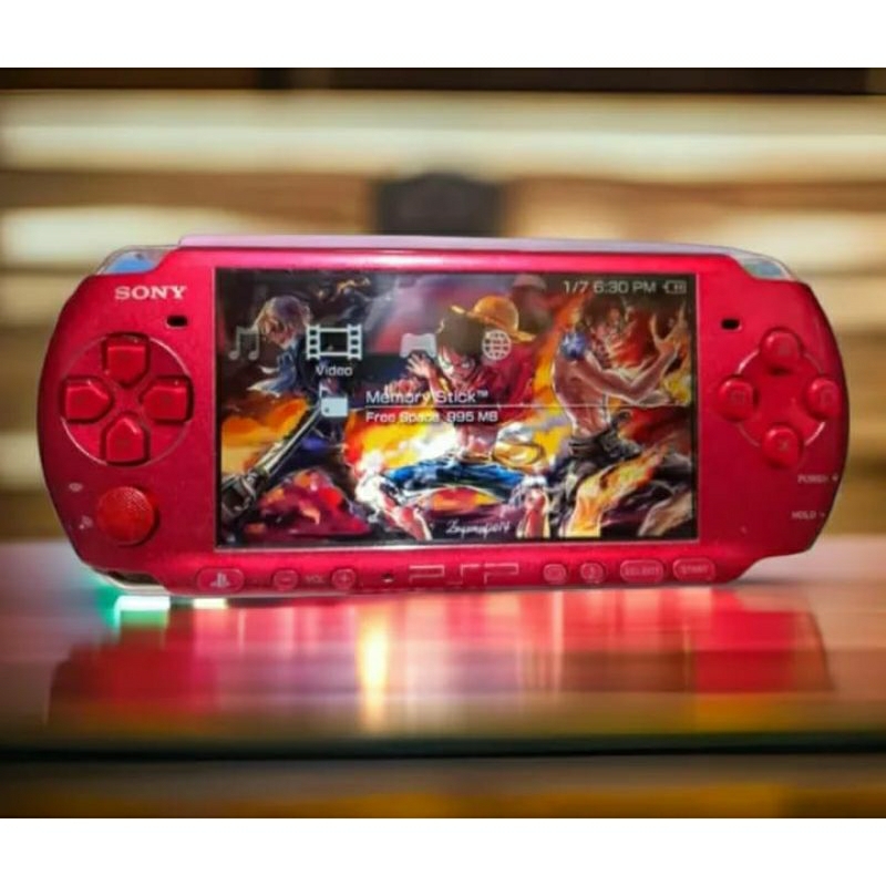 Jual PSP Sony 3000 red merah mulus lancar full 45 game lengkap siap ...