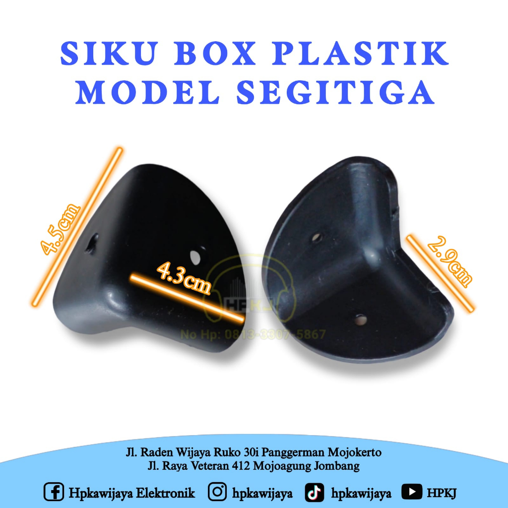 Jual SIKU BOX PLASTIK MODEL SEGITIGA Siku box speaker plastik segitiga ...