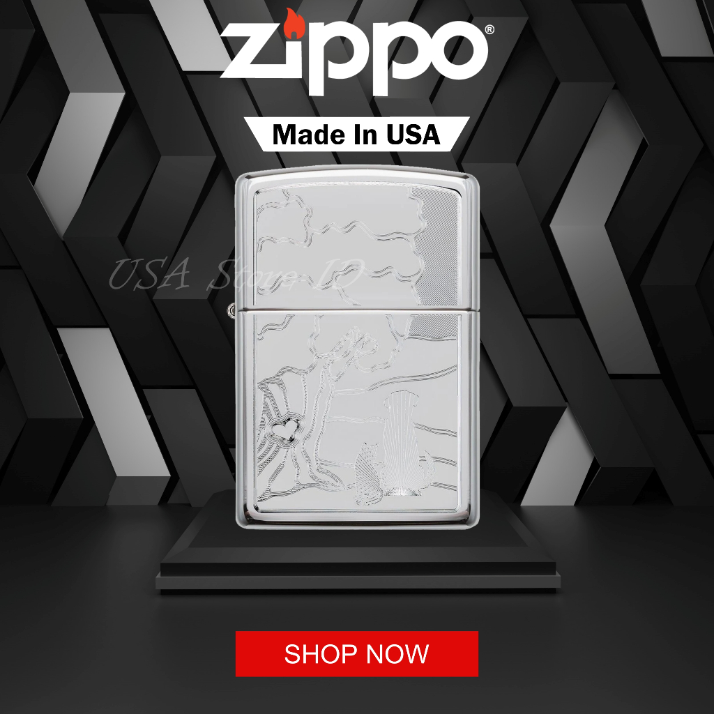 Jual Korek Api Zippo Pet and Tree Design 49258 Original Made In USA ...