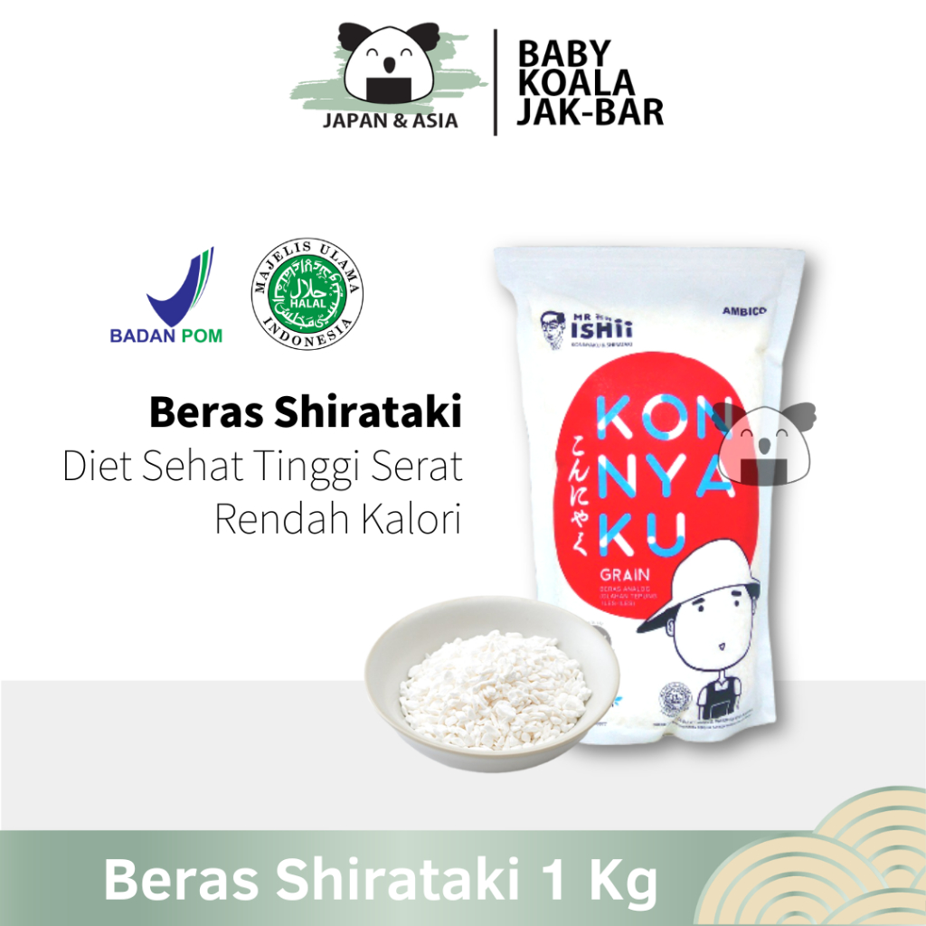 Jual BERAS SHIRATAKI Low Carbo 1 Kg │ Diet Keto Rice Export Quality ...