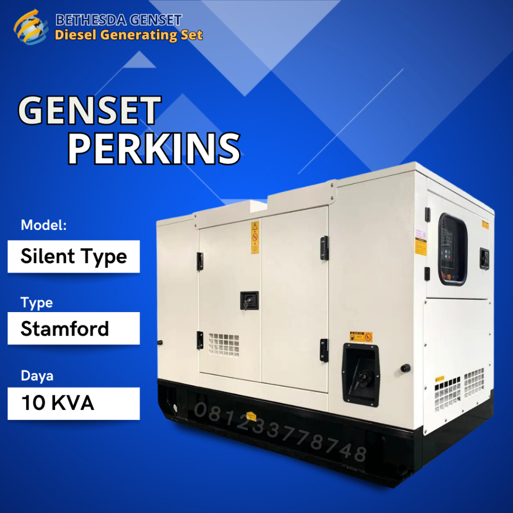 Jual Genset 10 kva perkins Silent 3 Phase 10 kva | Shopee Indonesia