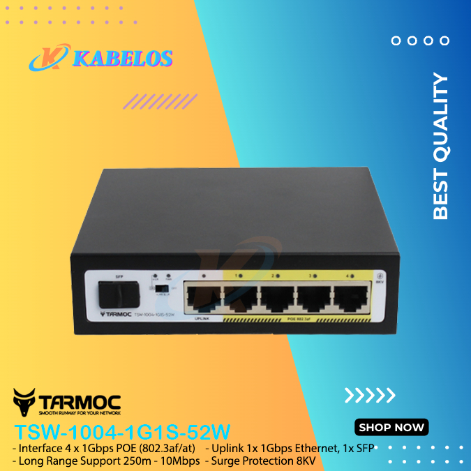 Jual Switch POE Gigabit CCTV | IP Camera | AP Wifi 4 Port + 2 Uplink ...
