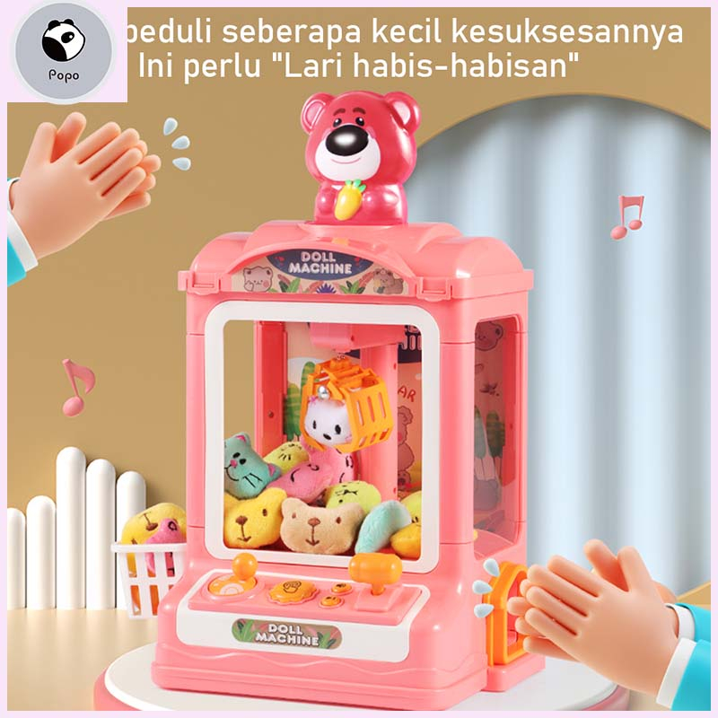 Jual Popojoy Mainan Claw Machine Mesin Capit Boneka Mini Mainan Mesin ...